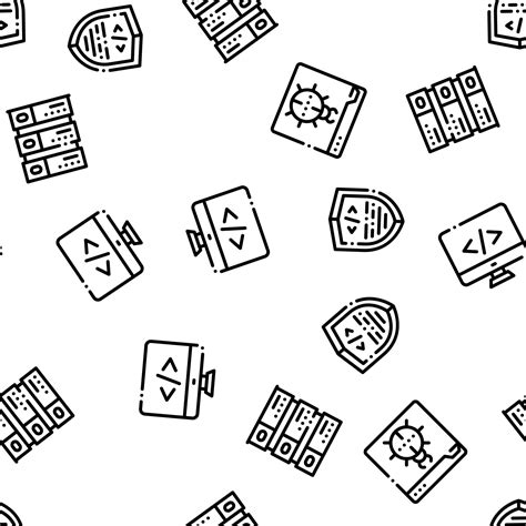 Coding System Vector Seamless Pattern Vector Art At Vecteezy