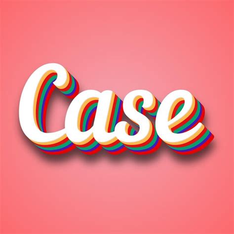 Premium Photo Case Text Effect Photo Image Cool