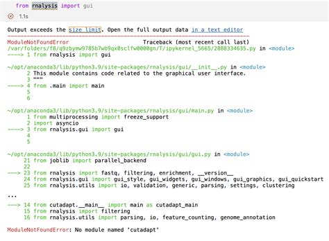 No Module Named Cutadapt · Issue 11 · Guyteichman Rnalysis · Github