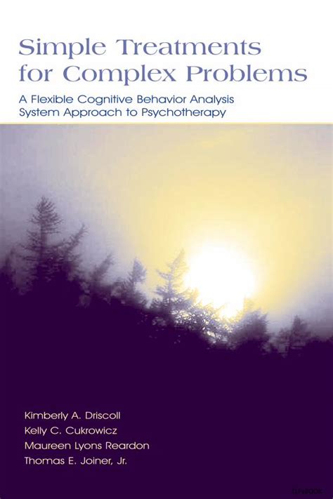 Pdf Simple Treatments For Complex Problems A Flexible Cognitive Behavior Analysis System