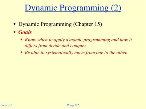 Ppt Comp 122 Design And Analysis Of Algorithms Powerpoint