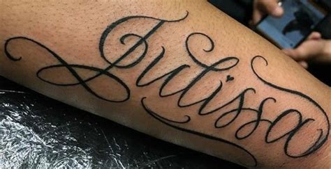 Blisso Tattoo Design in Cursive Writing