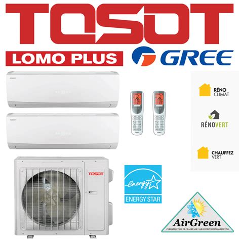 Tosot Double Zone Mini Split Airgreen Climatisation And Chauffage Air
