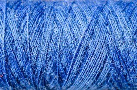Premium Photo Blue Thread
