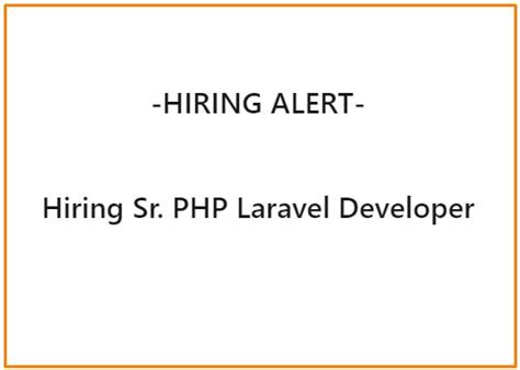Sajjad Ahmad On Linkedin Looking For A Sr Php Laravel Developer