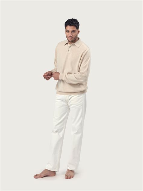 The Polo Sweater Oolite Crimson Cashmere