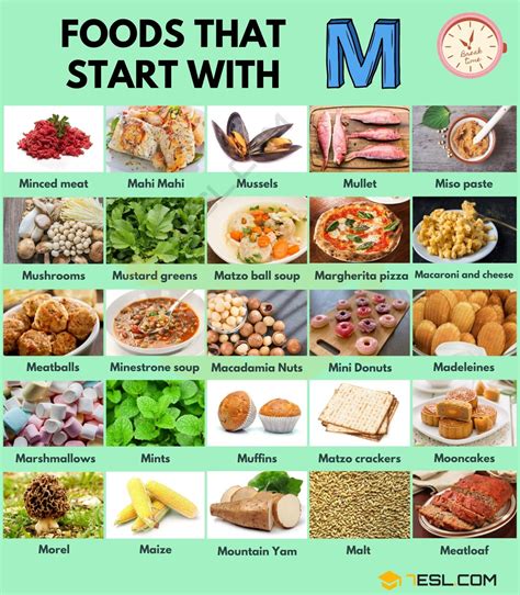 Foods That Start With M