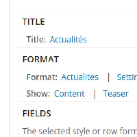 drupal 8 and drupal 9 views utiliser un view mode spécifique pour un