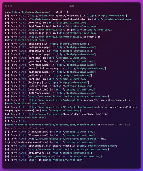 Github Byt Hx Jsleak Jsleak Is A Tool To Find Secret Paths Or Links In The Source Code