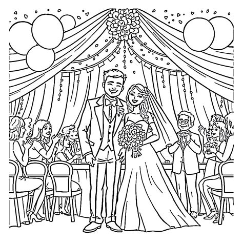 Best Wedding Coloring Pages Free Printable Pdf