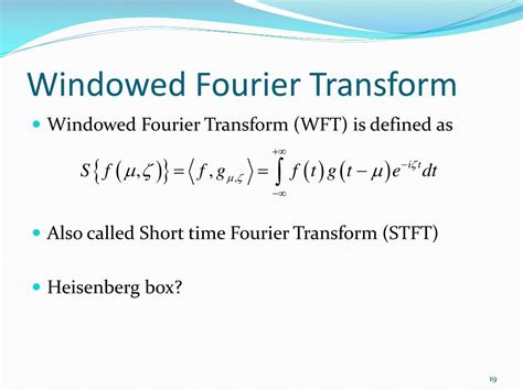 Ppt An Introduction To Wavelet Transform Powerpoint Presentation