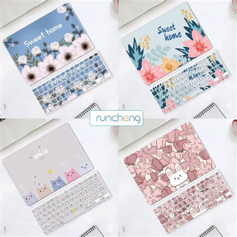 Beautiful And Minimalist Leaf Design Huawei Matebook D15 Laotop Case 15 Inch And Keyboard Cover