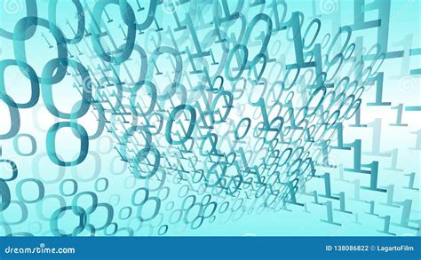 Random Binary Code Abstract Concept Stock Vector Illustration Of