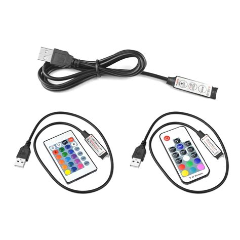 Rgb Controller For Dc 5v Usb Led Strip Light Usb Led Strip Mini 3 Keys