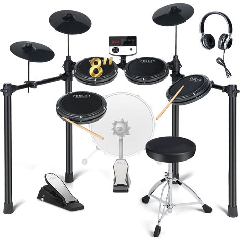 Mua Electric Drum Set 5 Drums 3 Cymbals With 4 Quiet Mesh Drum Pads