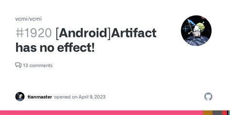 Android Artifact Has No Effect · Issue 1920 · Vcmivcmi · Github