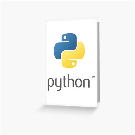 Python Programming Language Greeting Card By CodingMarathon Redbubble