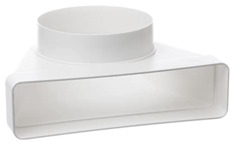 Buy 220x55mm To Ø 125 Mm Rectangular To Round Adapter Plastic Ducting Adaptor Transformer