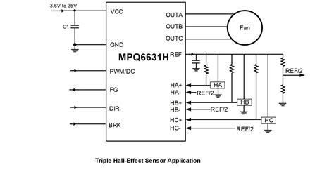 Mpq6653 Aec1 35v Single Phase Bldc Motor Driver With Embedded Hall