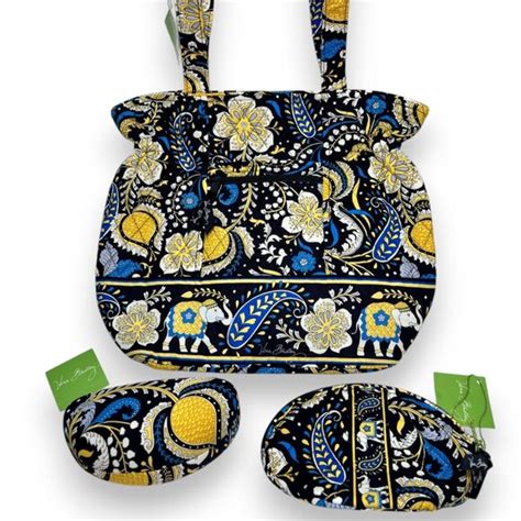 Vera Bradley Bags New Vera Bradley Ellie Blue Laura Tote Sunglass