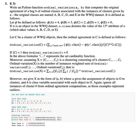 3 E 3 Write An Python Function Ordinalvariationa
