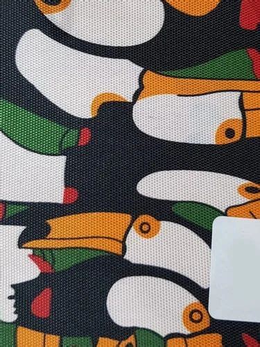 Printed Multicolor Polyurethane Coated 109 Polyester Fabric For