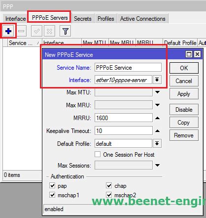 Mikrotik PPPoE Server - BEENET ENGINEERING
