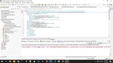 Java Error In Pom Xml In New Spring Boot Application Stack Overflow