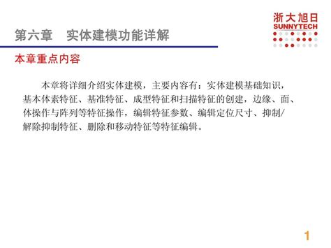 6 ug6 第六章 实体建模功能详解 word文档在线阅读与下载 无忧文档