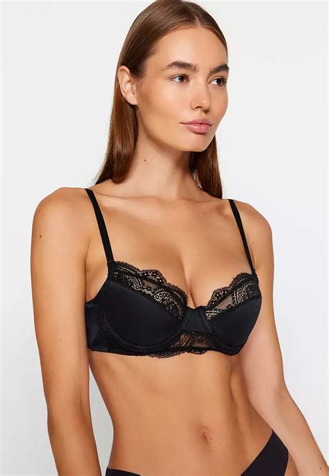 Buy Trendyol Lace Panel Bra Online Zalora Malaysia