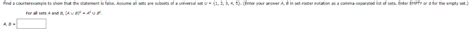 solved find a counterexample to show that the statement is