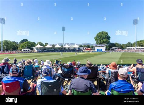 England Vs New Zealand Cricket Test At Hagley Oval Cricket Ground