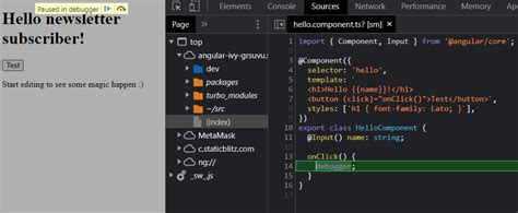 The Debugger Keyword Angular Newsletter