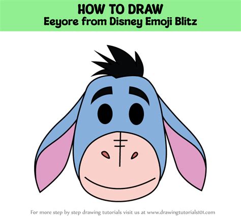 How To Draw Eeyore From Disney Emoji Blitz Disney Emoji Blitz Step By
