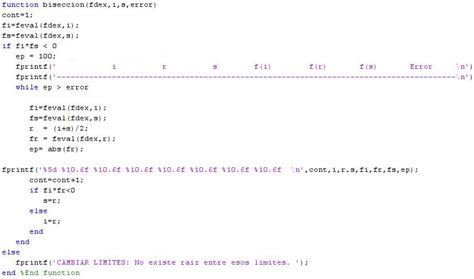Metodos Numericos Programando Con Matlab