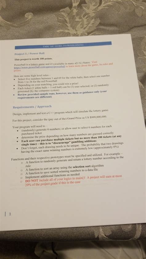 Solved Cmsc 140 1intro To Programming Project 5 Power Bal1