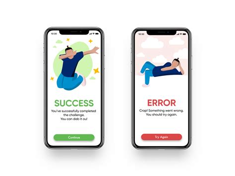 Daily UI Error Success By Hassan El Faijah Daily Ui Mobile App Ui Ui Design Try Again