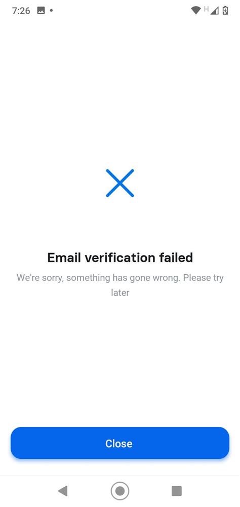 Email Verification Failed Rrevolut