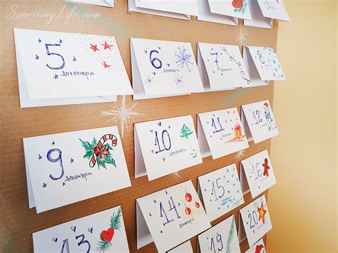 Как да направим Коледен календар за деца Sunrising Life