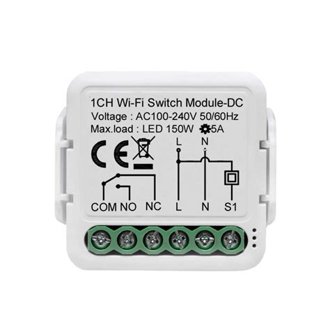 WiFi Smart Switch Module Dry Contact Smart Home DIY Breaker Relay DC V Work EBay