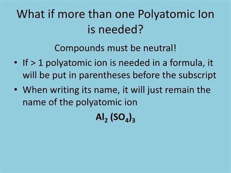 PPT Polyatomic Ions PowerPoint Presentation Free Download ID
