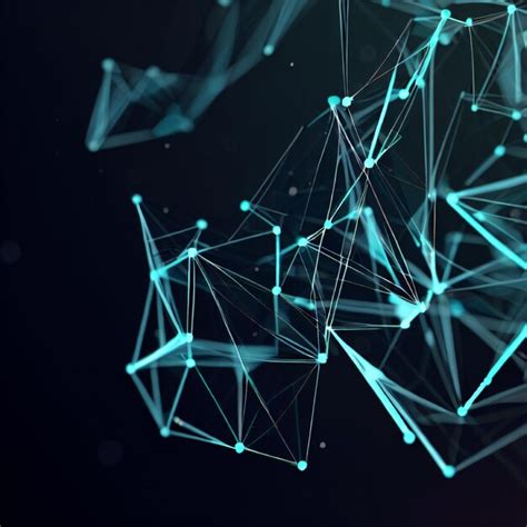 Premium Ai Image Photo A Dotted Particle With Network Technology