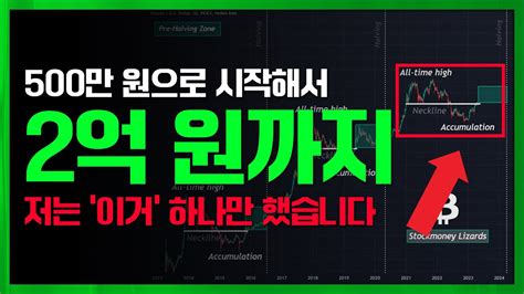 500만원에서 2억까지 이거 하나만 했어요 비트코인 비트코인전망 반감기 비트코인반감기 급등 Youtube