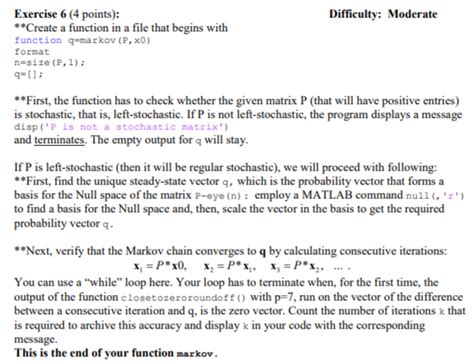 How Do I Code This Exercise In Matlab I Will Post Chegg Com
