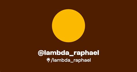 lambda raphael twitter instagram linktree