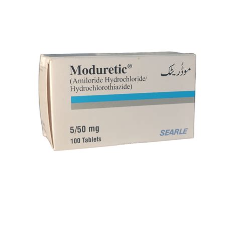 Moduretic Amiloride Hydrochloride 5mg Hydrochlorothiazide 50mg X