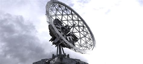 Military Ops Satellite Dome Array Grid 3d Model Cgtrader
