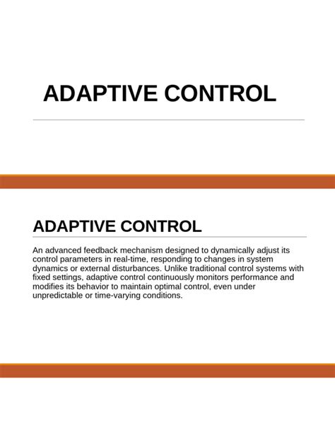 Adaptive Control System Pdf