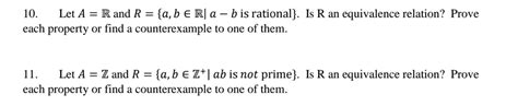 Solved Let A R And R A B Elementof R A B Is