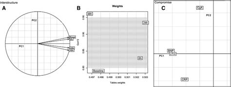 dual statis graphical visualization of results a interstructure plot